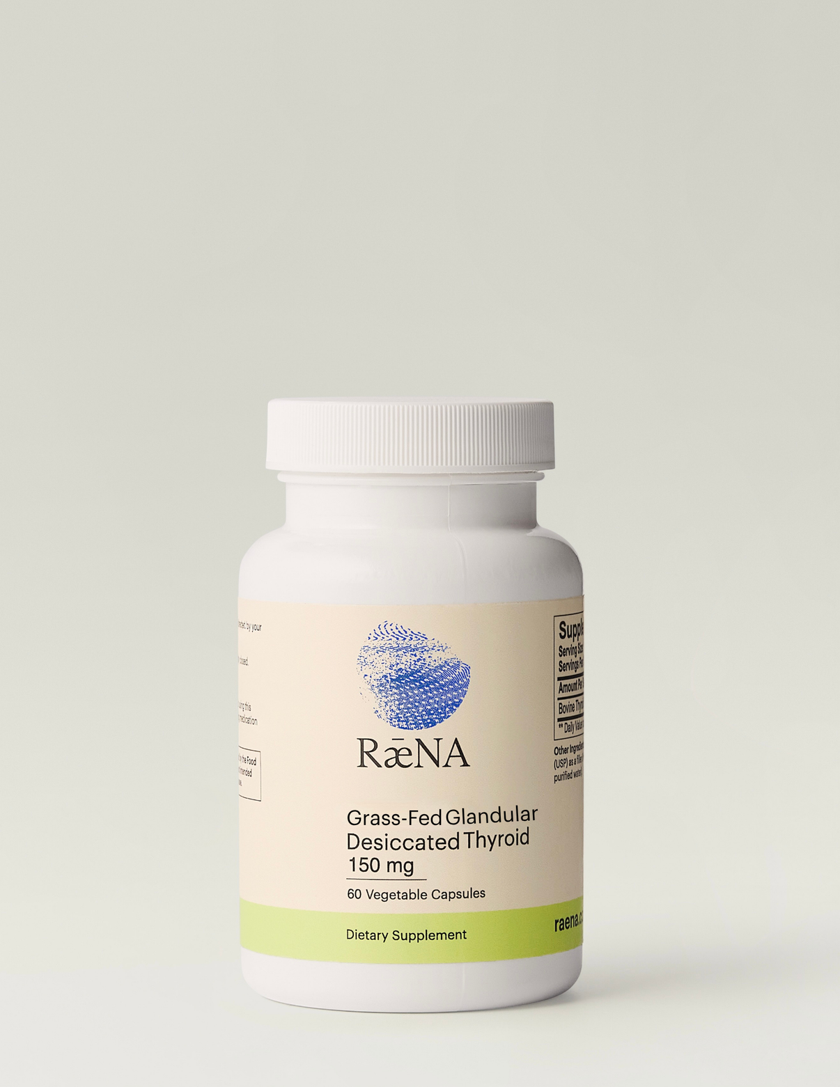 Grass-Fed Glandular Desiccated Thyroid 150mg – Raena